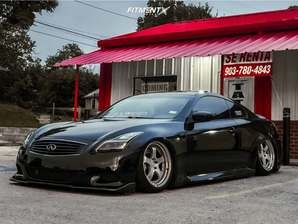 2010 INFINITI G37 Sport with 19x11 Aodhan Ah03 and Bridgestone 235x40 ...