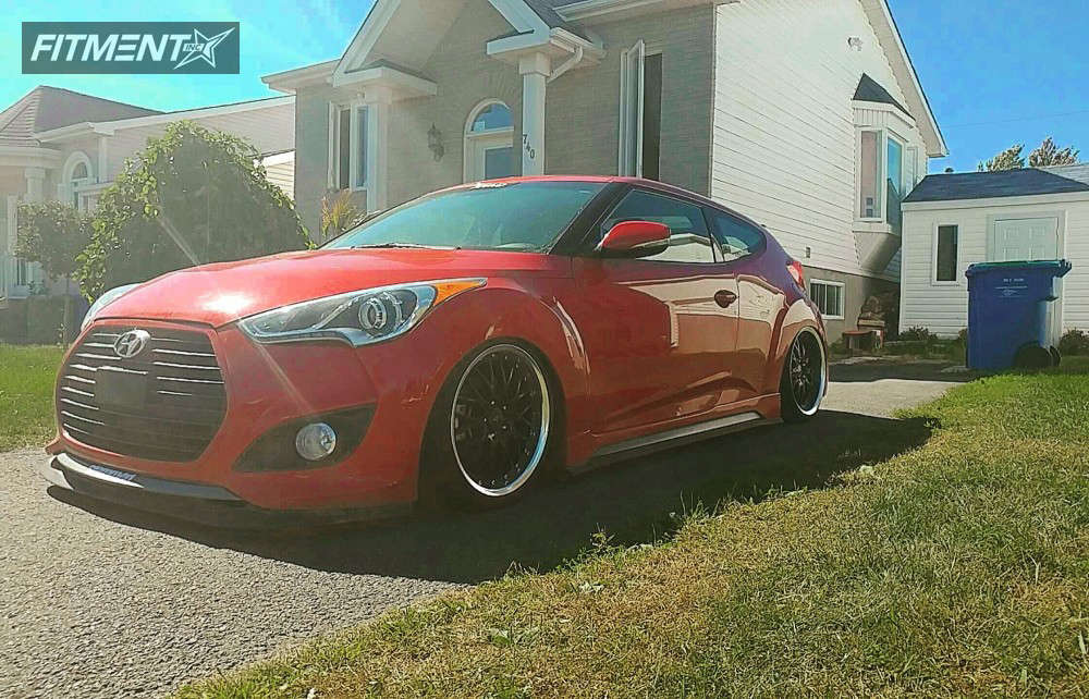 2013 Hyundai Veloster Turbo with 18x8.5 Locksmice Mesh and Nankang ...
