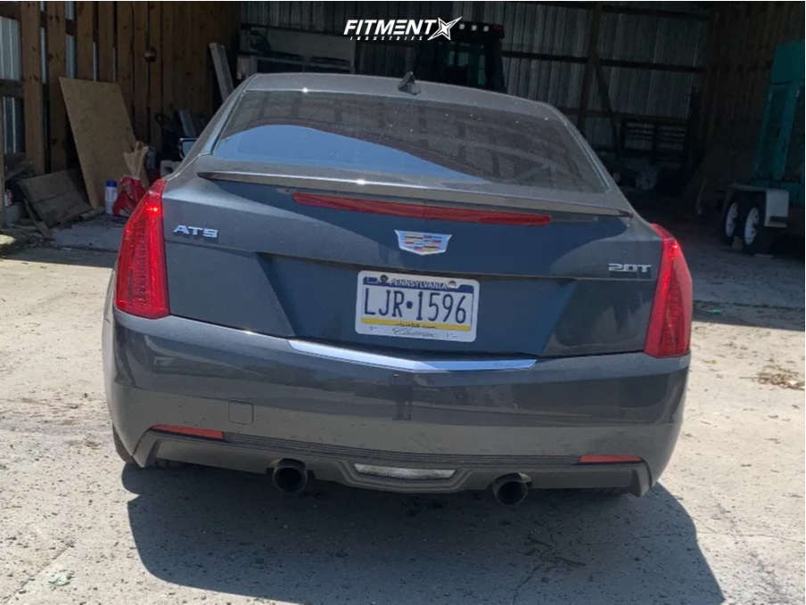 2017 Cadillac ATS Base with 18x8.5 ESR Cs8 and Nitto 225x40 on ...