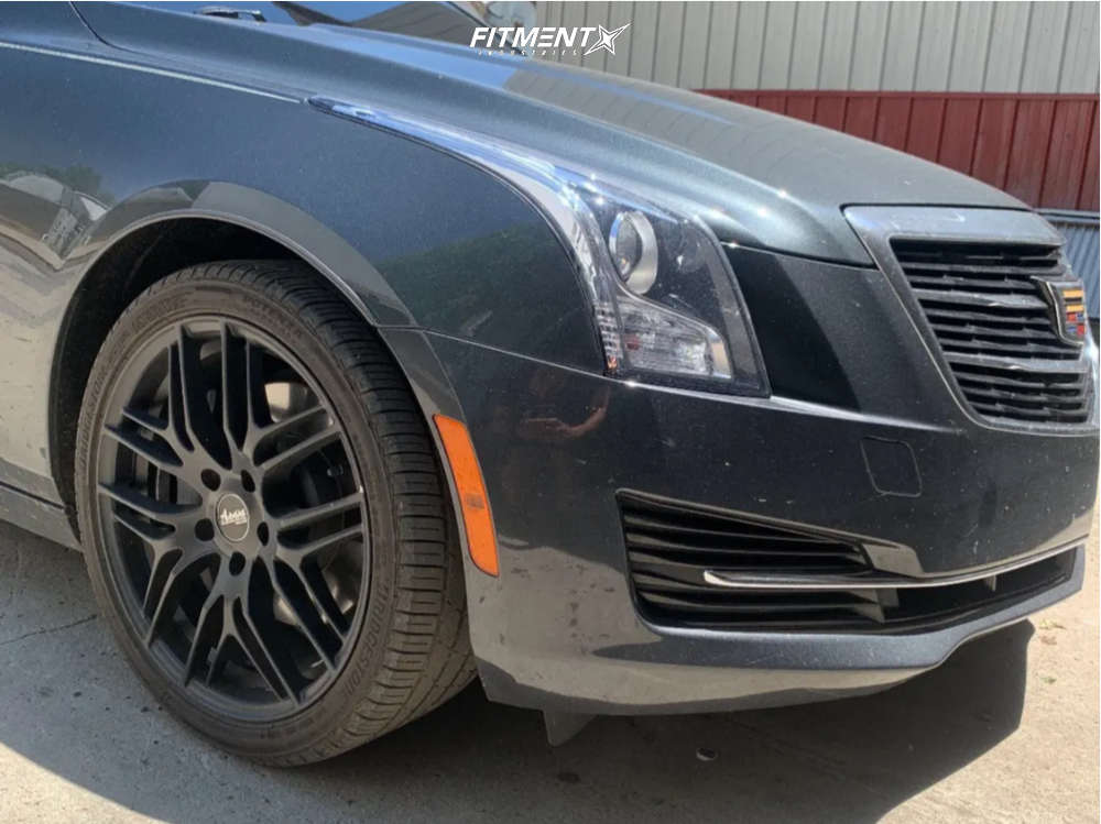2017 Cadillac ATS Base with 18x8.5 ESR Cs8 and Nitto 225x40 on Coilovers | 2287857 | Fitment ...