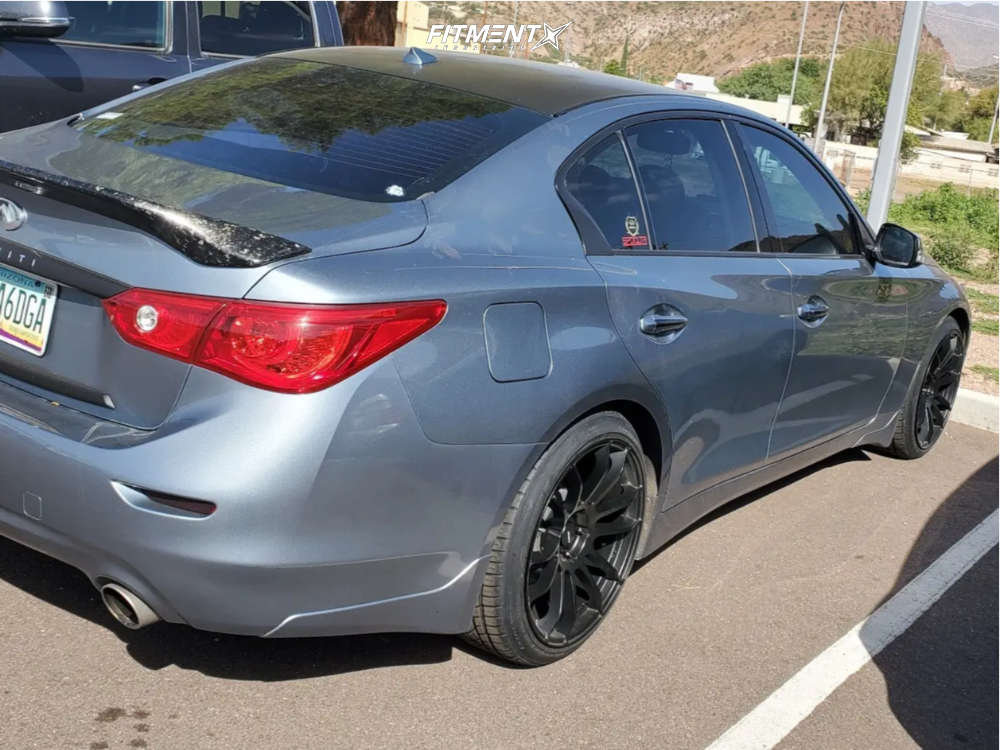2015 INFINITI Q50 Premium with 19x9.5 AVID1 Av20 and Continental 225x40 on Stock Suspension ...