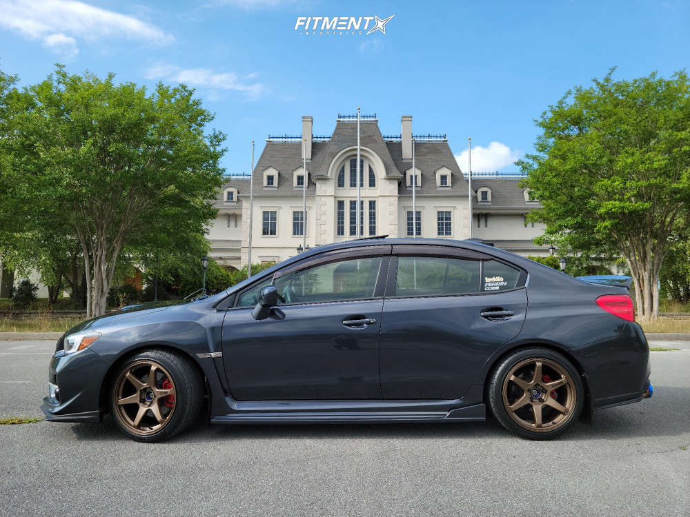 2015 Subaru WRX Limited with 18x9.5 Enkei T6r and Vercelli 265x35 on ...