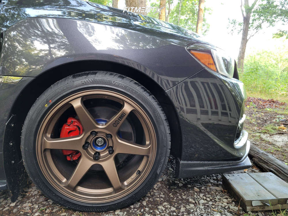 2015 Subaru WRX Limited with 18x9.5 Enkei T6r and Vercelli 265x35 on ...