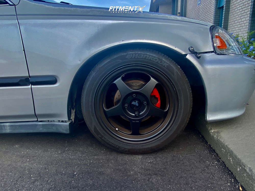 1999 Honda Civic LX with 15x6.5 AVID1 Av8 and Hankook 195x50 on ...
