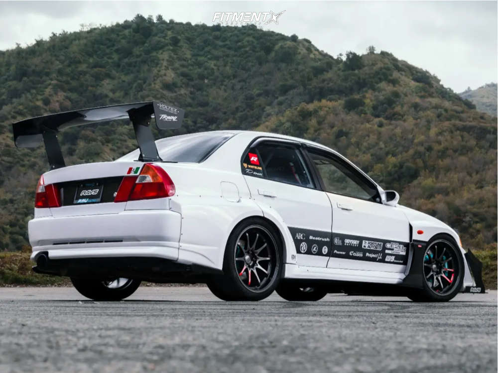 1998 Mitsubishi Lancer Evolution Base with 18x10.5 Volk Ce28 and Toyo ...