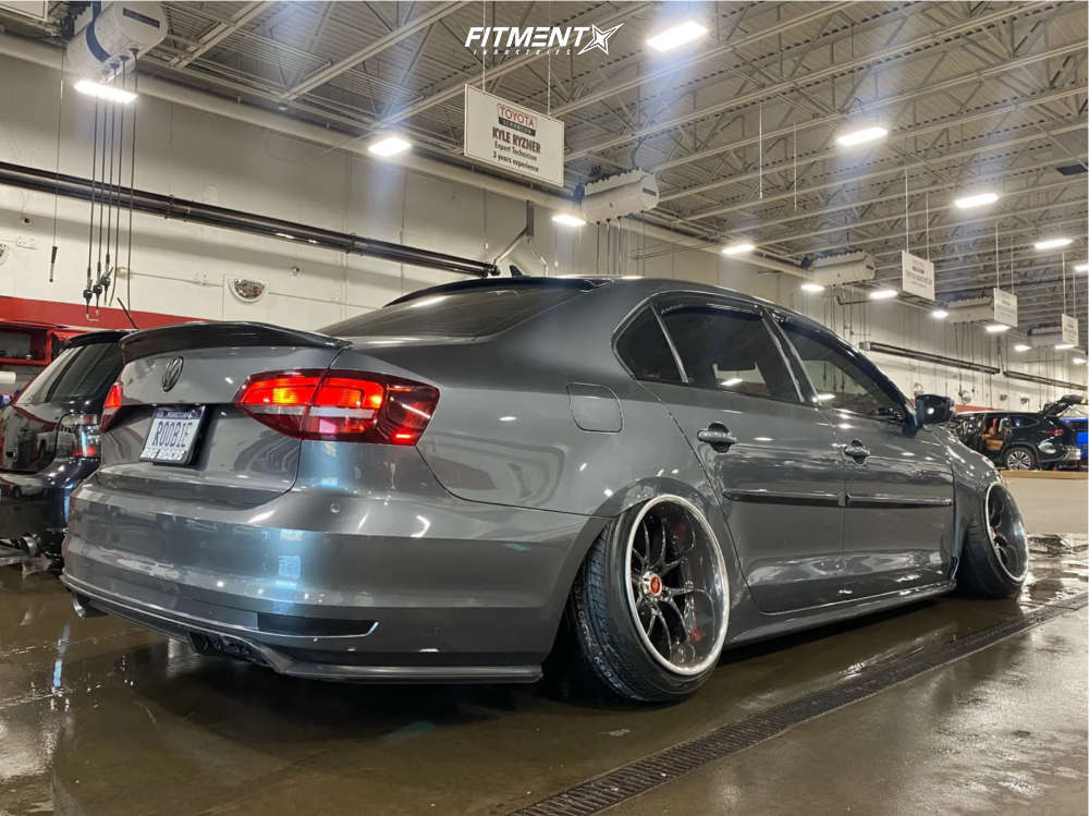 2017 Volkswagen Jetta SE with 17x9.5 Work Vs Ss and Nexen 205x40 on Air ...