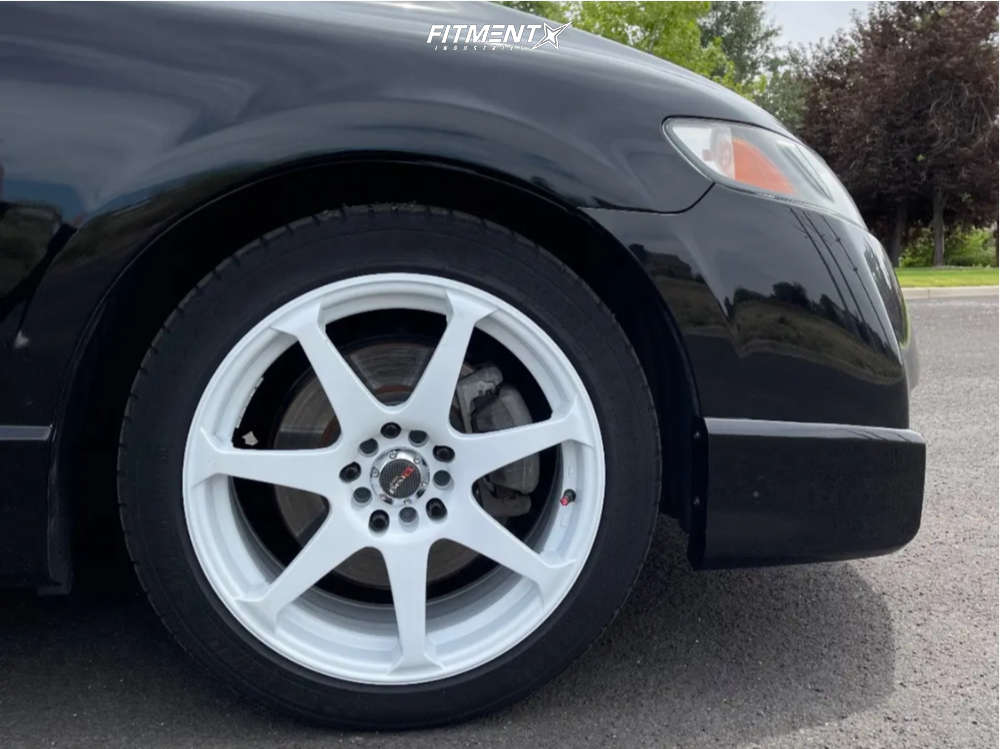 2009 Honda Civic Si with 17x7.5 Drag Dr33 and Michelin 225x45 on Stock ...