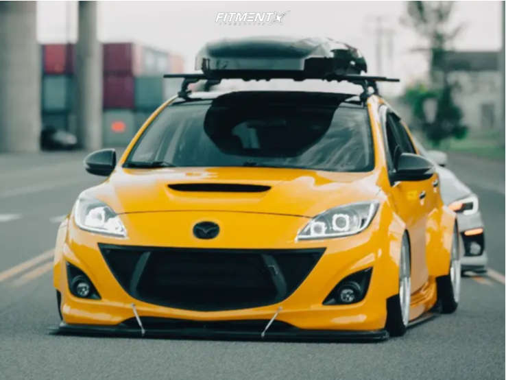 2010 Mazda 3 Mazdaspeed with 18x9.5 Work Vs X9 and Sumitomo 255x35 on ...