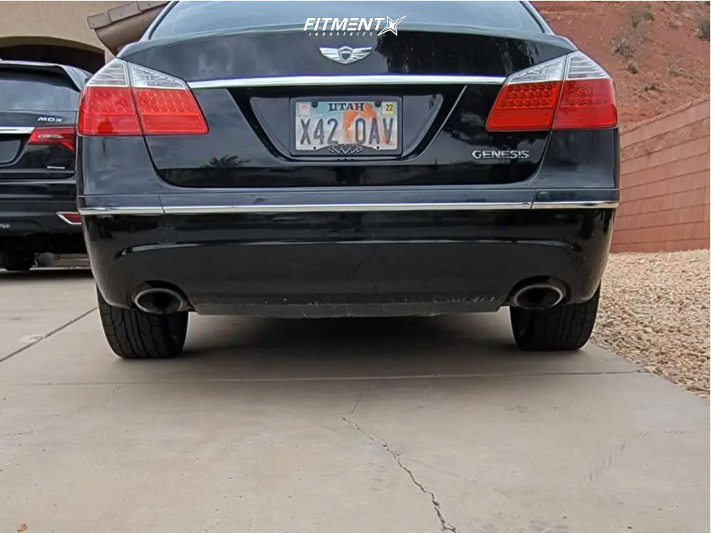 2011 Hyundai Genesis 3.8 with 20x8.5 Vision Monaco and Nitto 255x35 on ...