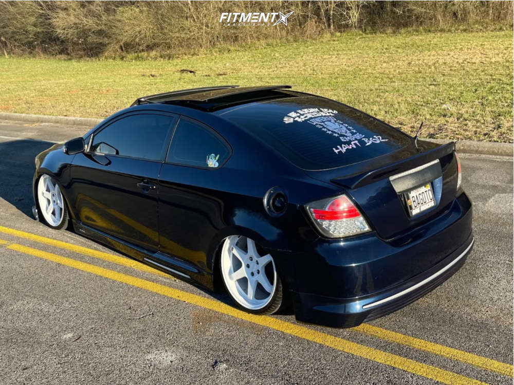 2006 Scion TC Base with 18x8.5 ESR Sr07 and Summit 215x35 on Air ...