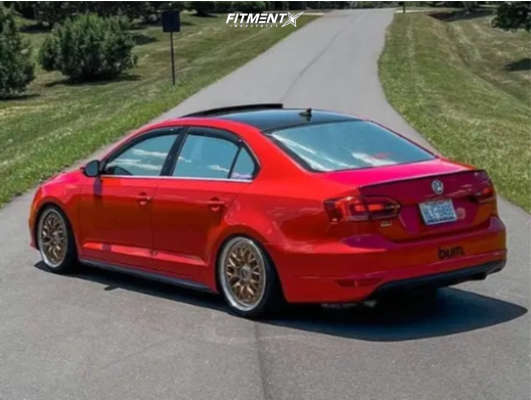 2013 Volkswagen Jetta GLI with 18x8.5 Rotiform Lsr and Pantera 215x40 ...