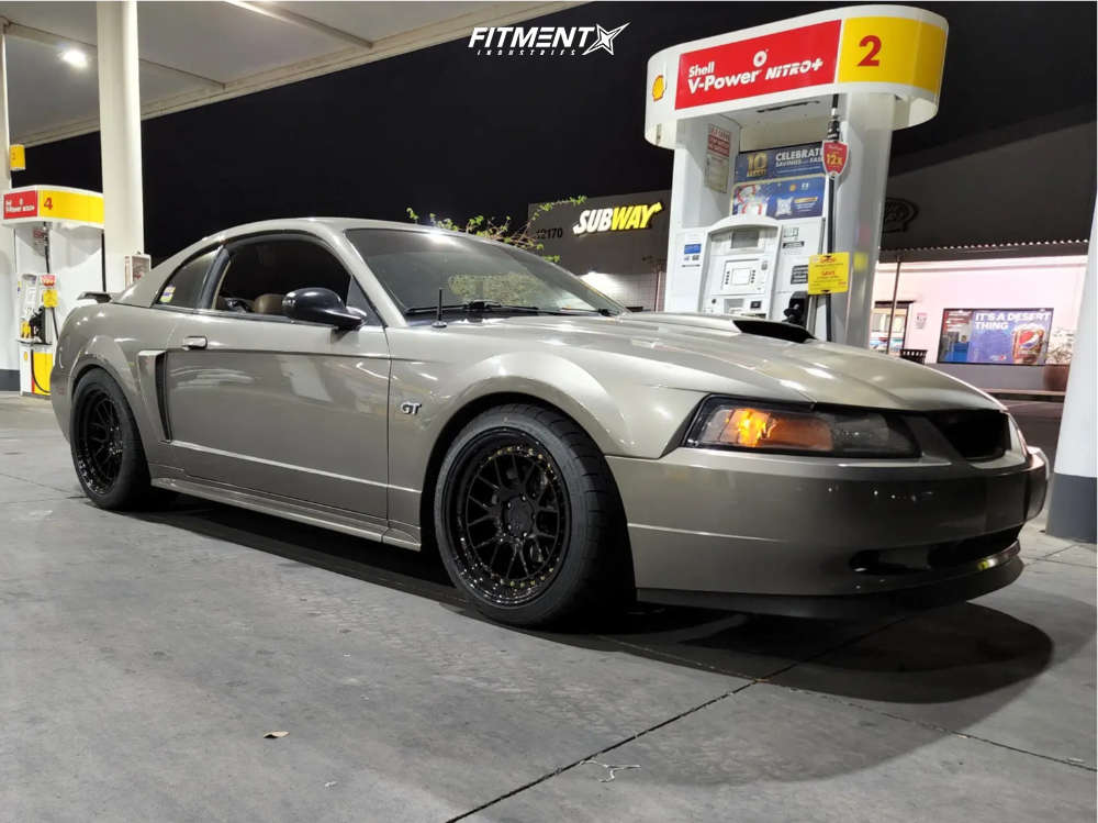 2002 Ford Mustang GT with 18x9.5 Aodhan DS06 and Mickey Thompson 245x40 ...