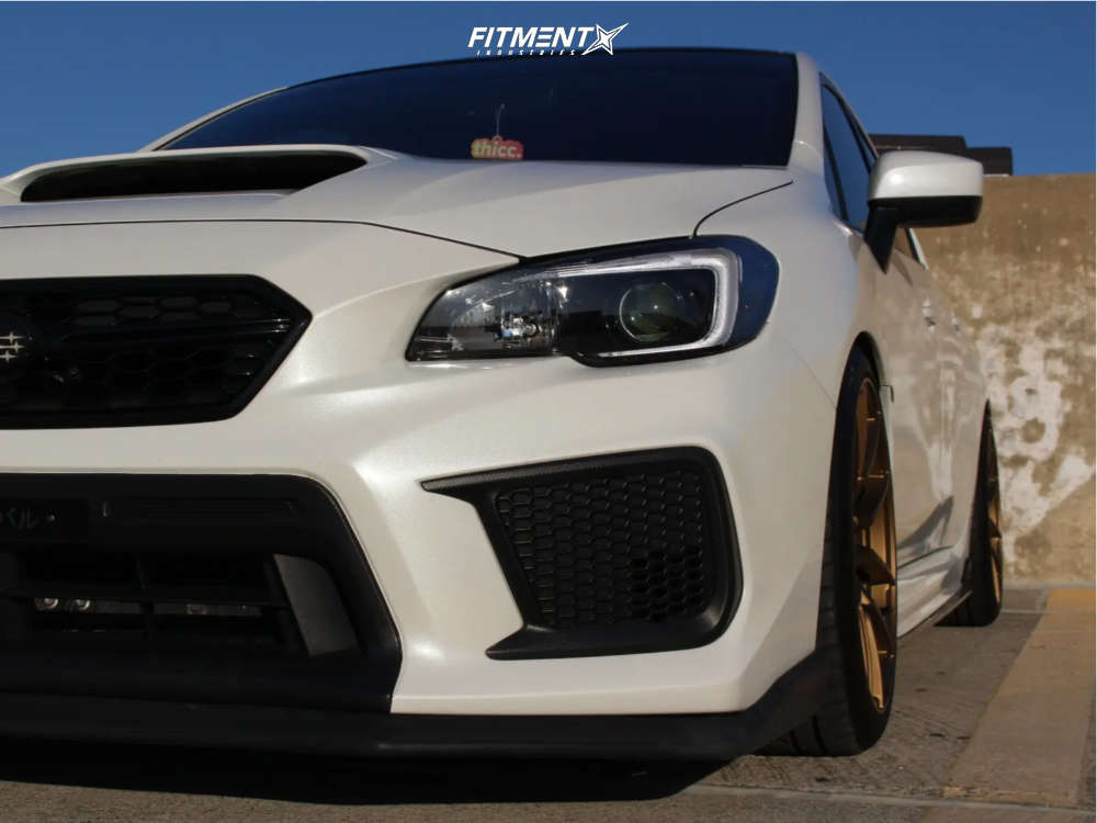 2019 Subaru WRX Base with 18x9.5 Option Lab R716 and Continental 255x35 ...
