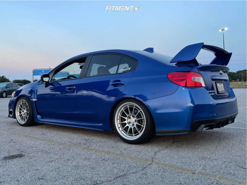 2015 Subaru WRX Base with 18x9.5 Enkei Nt03m and Continental 245x35 on ...