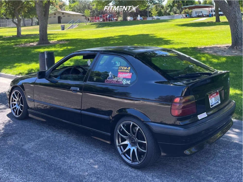 1997 BMW 318ti Base with 17x8 Vors Tr4 and Vercelli 205x40 on Lowering ...