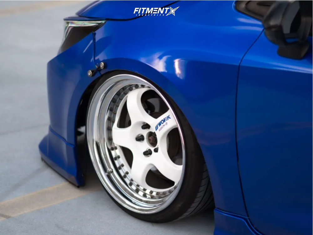 2019 Toyota Corolla SE with 18x9.5 Work Meister S1 3p and Yokohama ...