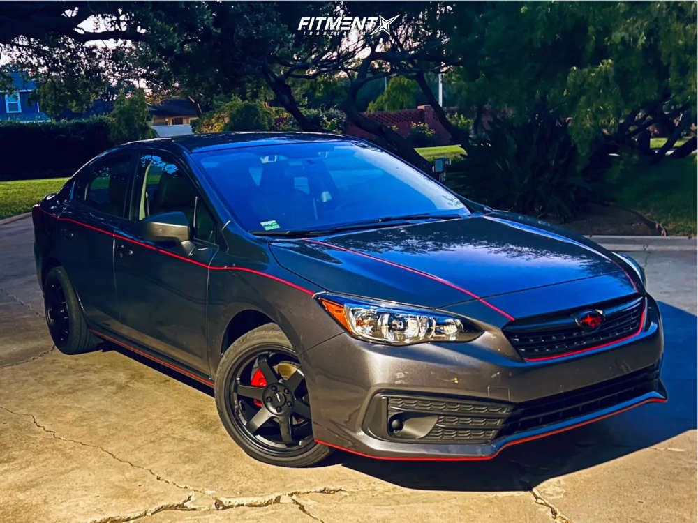 2022 Subaru Impreza Base with 18x8.5 AVID1 AV6 and Vercelli 225x40 on Stock Suspension | 2297223 ...