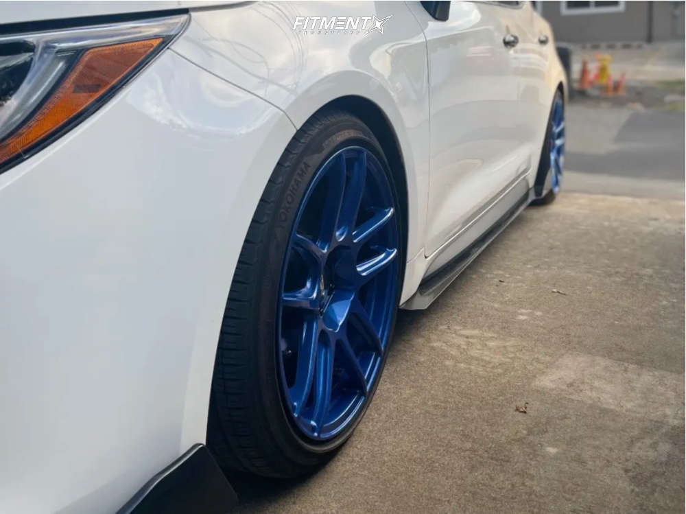2021 Toyota Corolla SE Nightshade with 18x8.5 ESR Cs8 and Yokohama ...