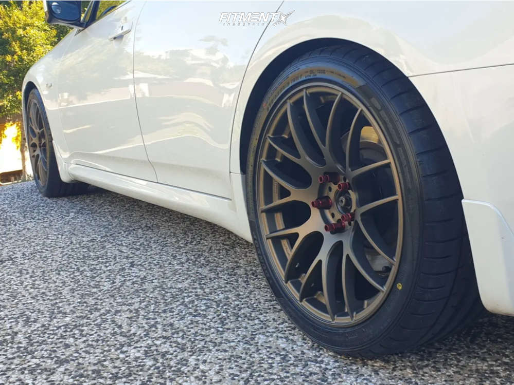 2009 INFINITI G37 Sport with 19x8.5 Work Emotion M8r and Dunlop 245x40 ...