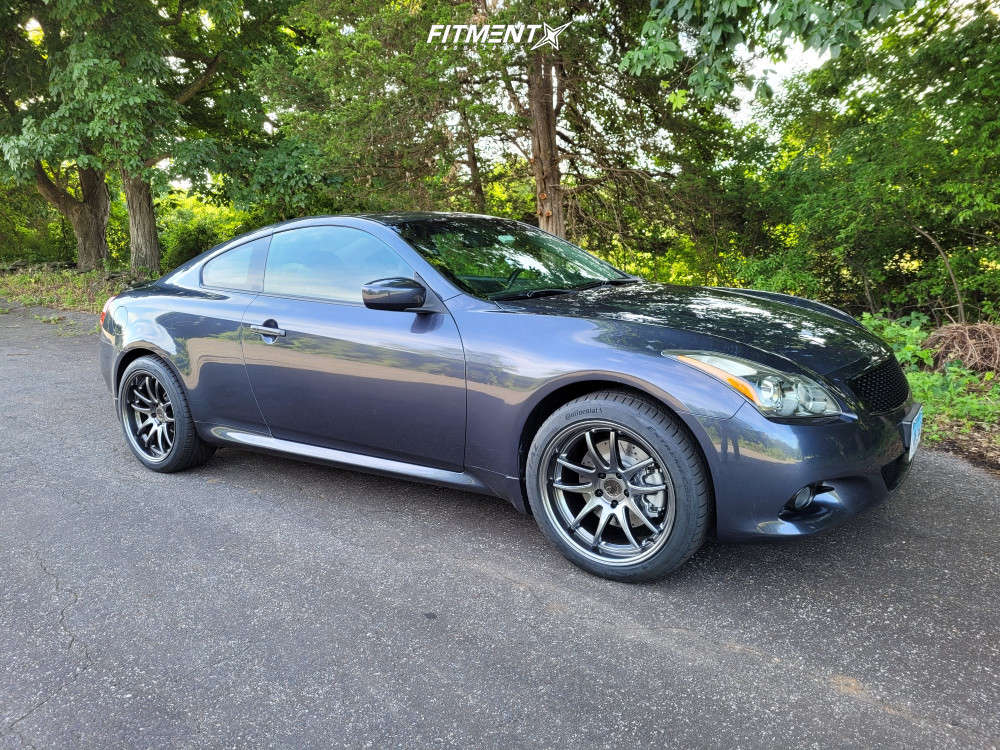 2011 INFINITI G37 Base with 19x9.5 Aodhan Ah02 and Continental 255x40 ...