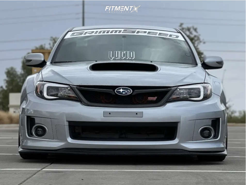 2013 Subaru WRX STI Base with 18x8.5 Aodhan Ah08 and Continental 225x40 ...