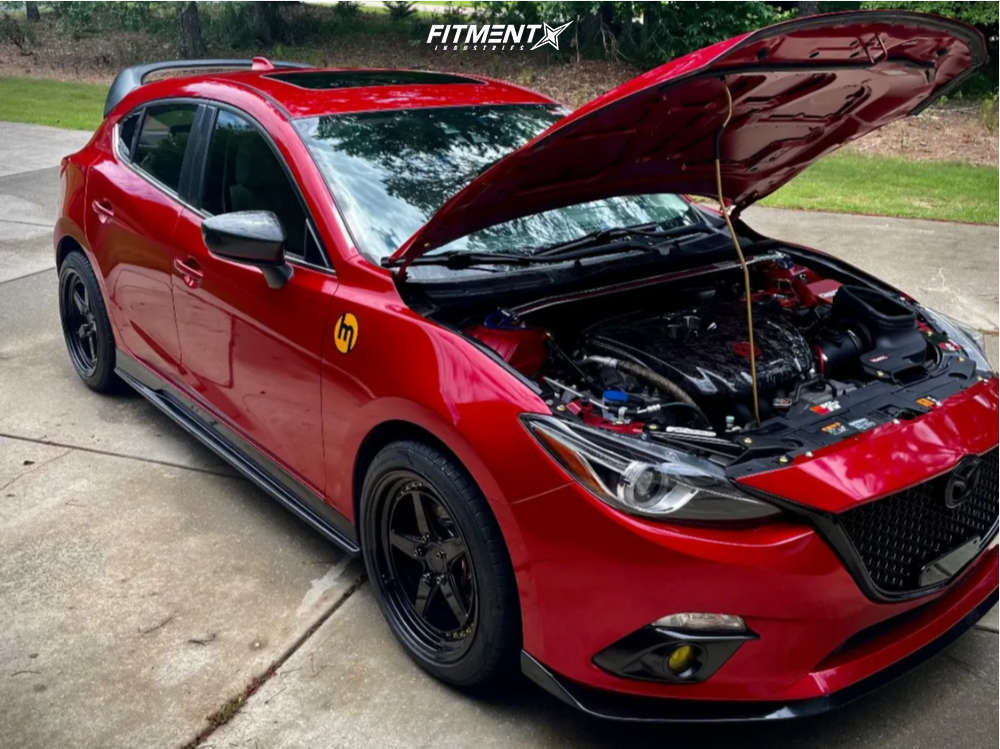 2014 Mazda 3 s Grand Touring with 18x8.5 Aodhan Ds05 and Falken 245x45 ...