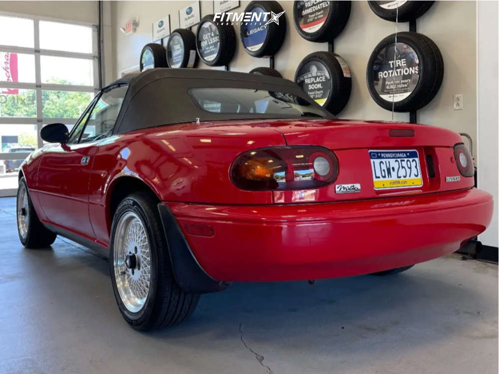1992 Mazda Miata Base with 15x7 Enkei 92 and Hankook 205x50 on Stock ...