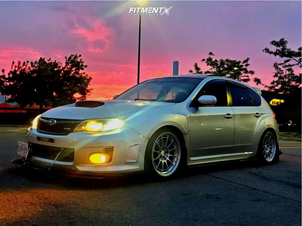 2011 Subaru Impreza WRX with 18x9.5 Enkei Nt03 and Continental 255x35 ...