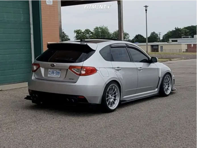 2011 Subaru Impreza WRX with 18x9.5 Enkei Nt03 and Continental 255x35 ...