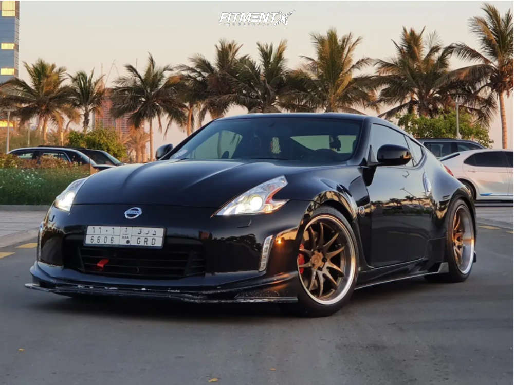 2017 Nissan 370Z Sport Tech with 19x9.5 Aodhan Ds02 and Nitto 245x40 on ...