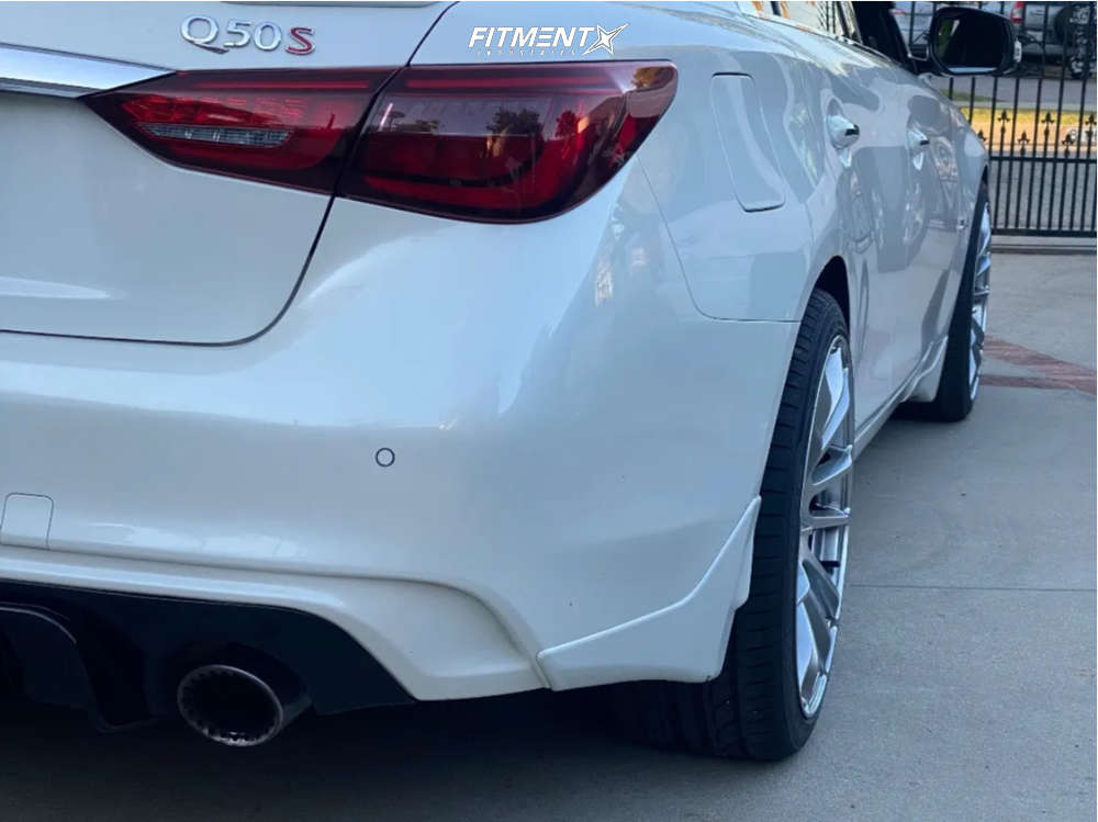 2018 INFINITI Q50 Red Sport 400 with 19x9.5 AVID1 Av20 and Hankook ...