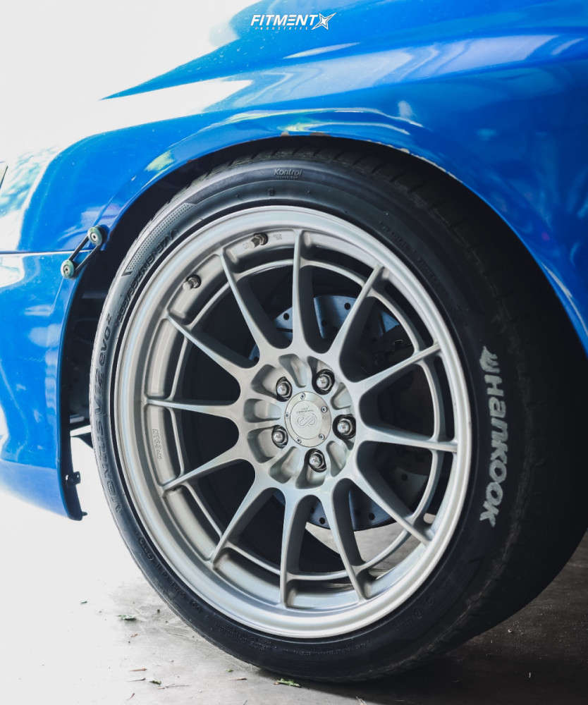 2003 Subaru Impreza WRX with 18x9.5 Enkei Nt03m and Hankook 265x35 on ...