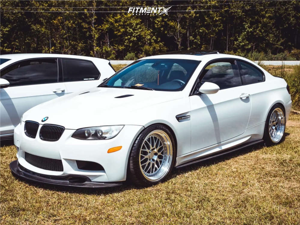 2010 BMW M3 Base with 19x9.5 ESR SR01 and Michelin 265x35 on Lowering Springs | 2303480 ...