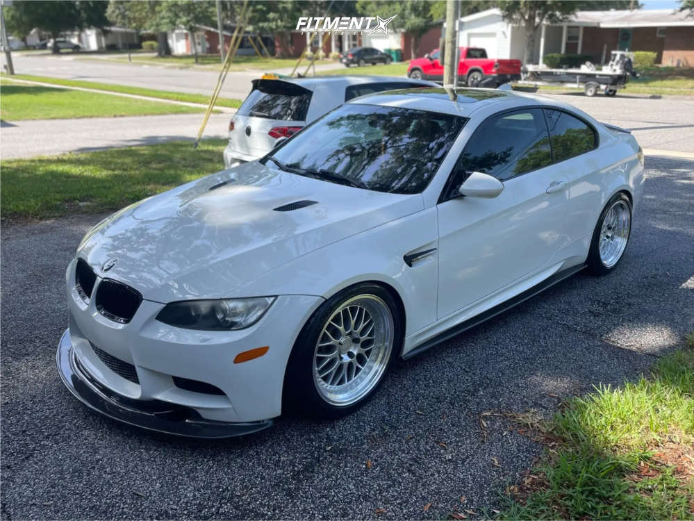 2010 BMW M3 Base with 19x9.5 ESR SR01 and Michelin 265x35 on Lowering ...