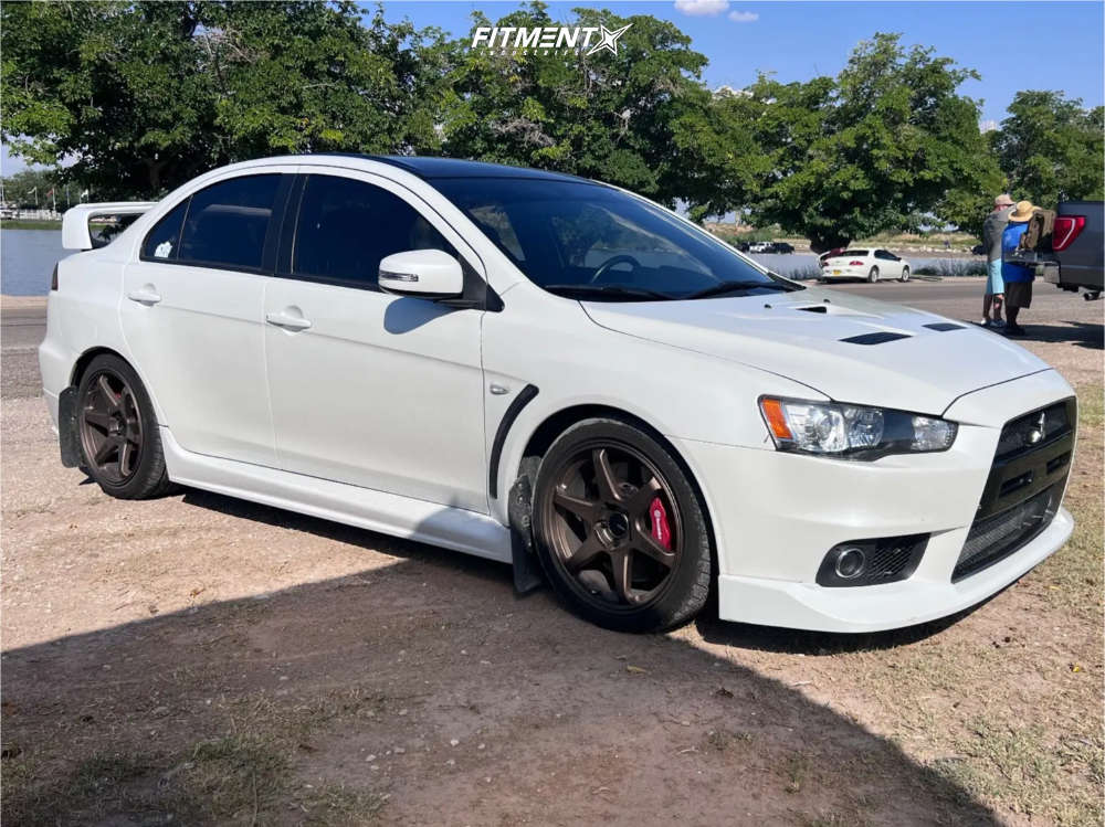 2015 Mitsubishi Lancer Evolution Final Edition with 18x8.5 Enkei T6r ...