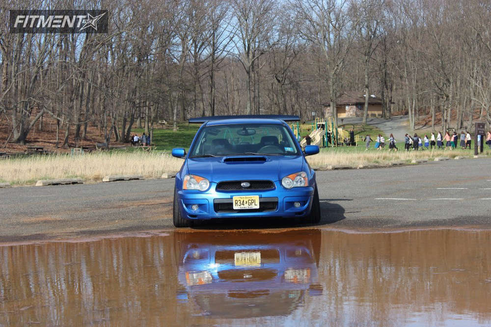 2004 Subaru Impreza WRX with 17x9 Ambit Re02 and Nankang 225x45 on ...