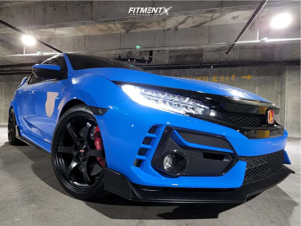 2021 Honda Civic Type R with 19x9.5 Gram Lights 57dr and Continental ...