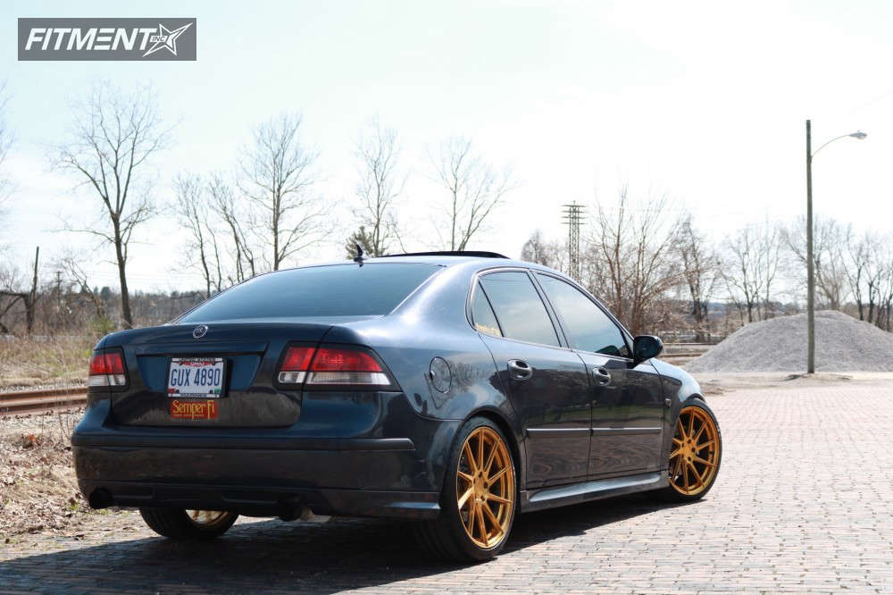 2004 Saab 9-3 Aero with 19x9.5 Avant Garde M621 and Michelin 255x35 on ...