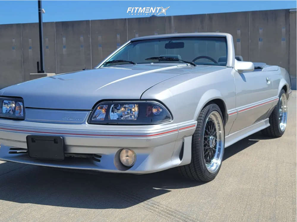 1988 Ford Mustang GT with 18x8.5 IPW RS Style and Bridgestone 255x35 on ...