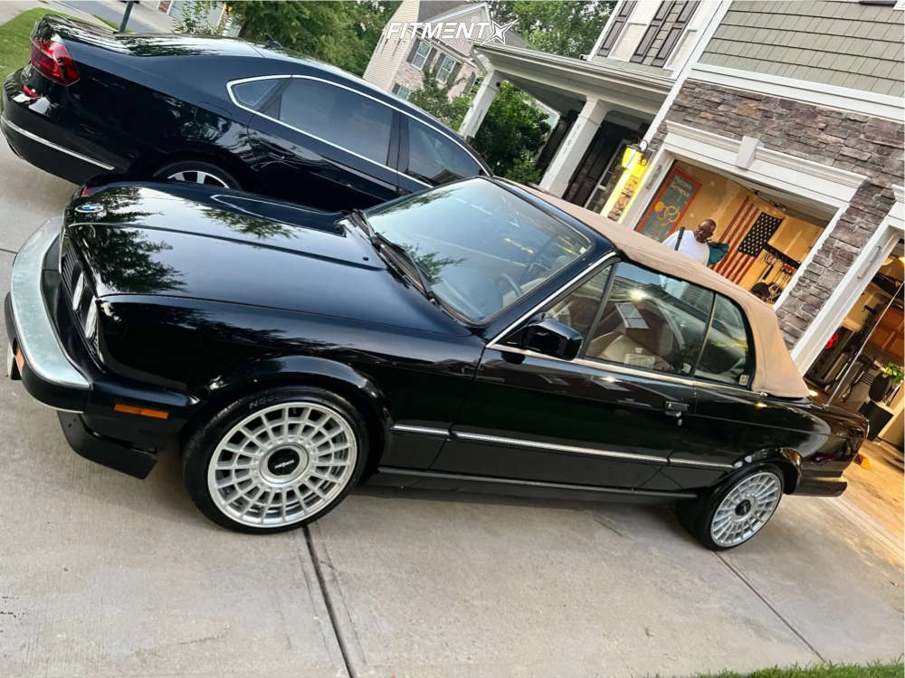 1988 BMW 325i Base with 17x8 Rotiform Las-r and Nexen 205x45 on ...