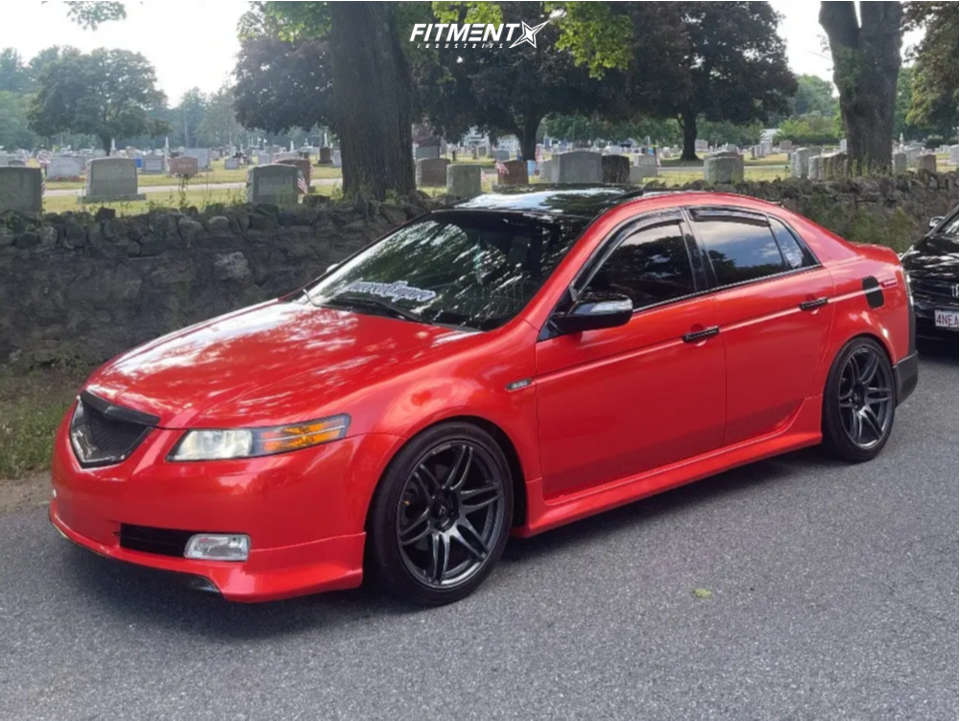 2006 Acura TL Base with 18x8.5 Cosmis Racing Mrii and Nitto 235x40 on Coilovers | 2307642 ...