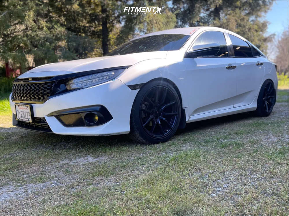 2017 Honda Civic Touring with 18x9.5 Option Lab R716 and Nitto 245x40 ...