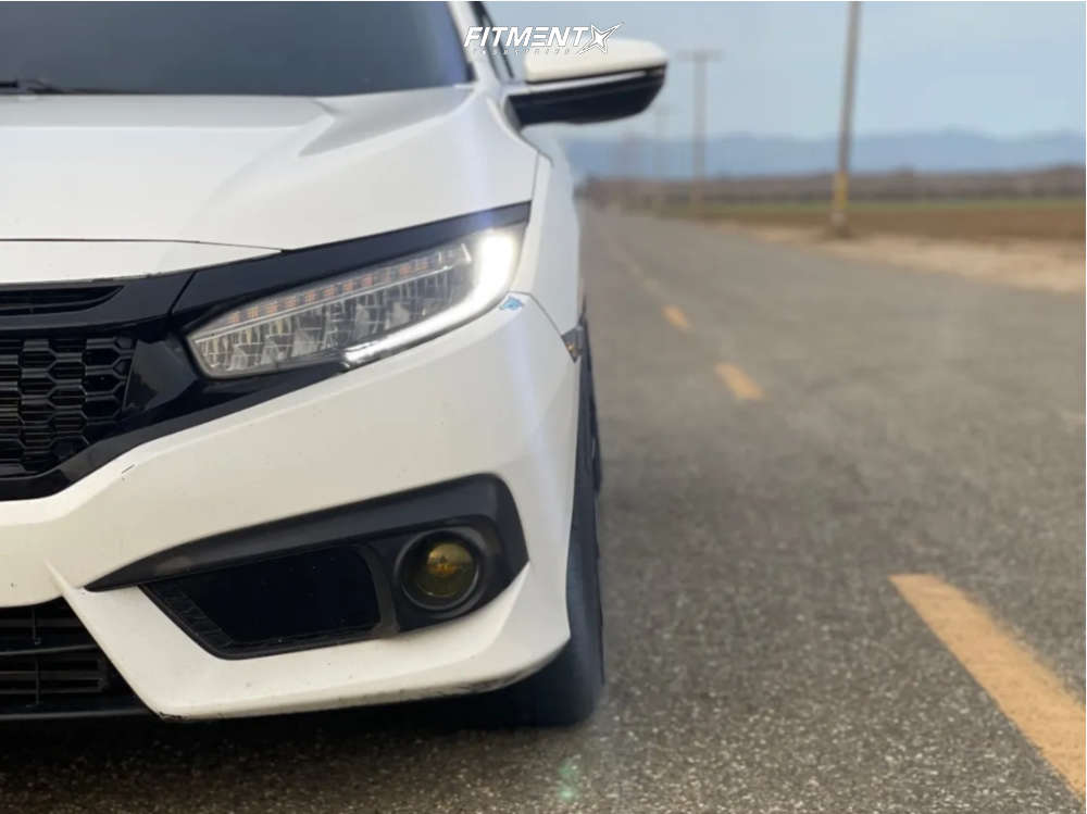 2017 Honda Civic Touring with 18x9.5 Option Lab R716 and Nitto 245x40 ...