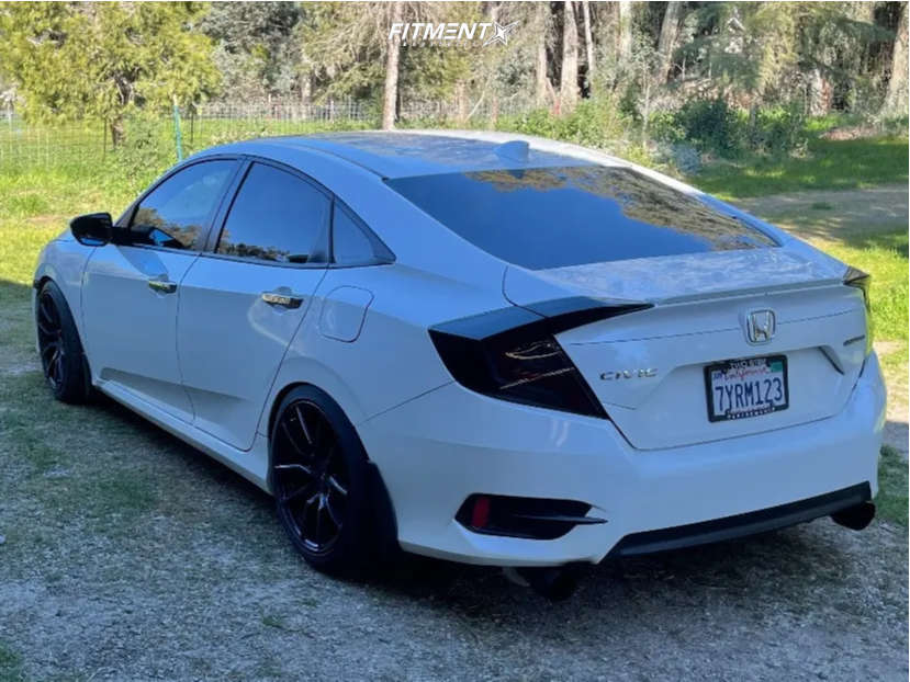 2017 Honda Civic Touring with 18x9.5 Option Lab R716 and Nitto 245x40 ...