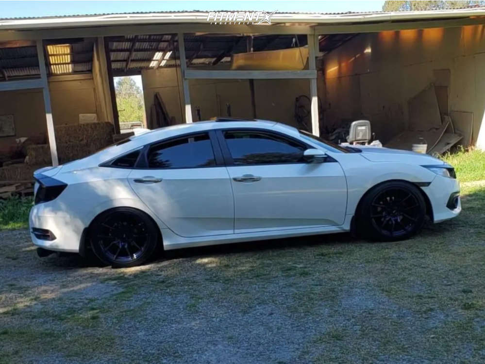 2017 Honda Civic Touring with 18x9.5 Option Lab R716 and Nitto 245x40 ...