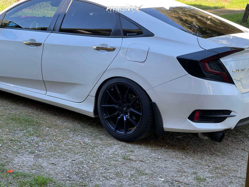 2017 Honda Civic Touring with 18x9.5 Option Lab R716 and Nitto 245x40 ...