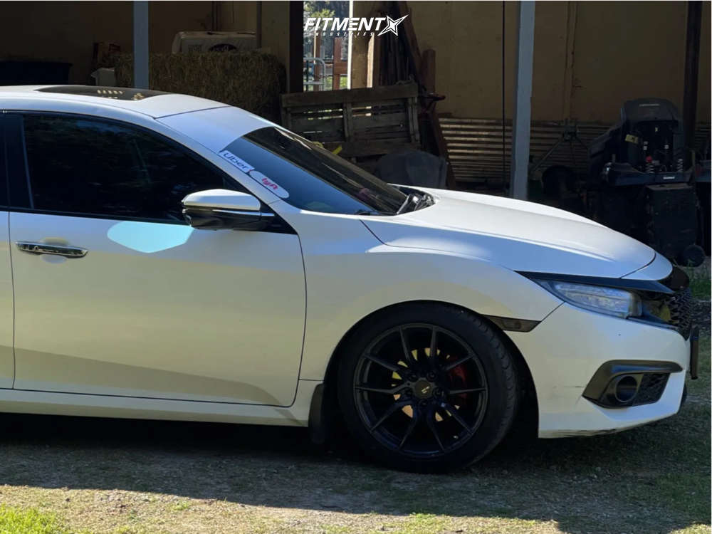 2017 Honda Civic Touring with 18x9.5 Option Lab R716 and Nitto 245x40 ...