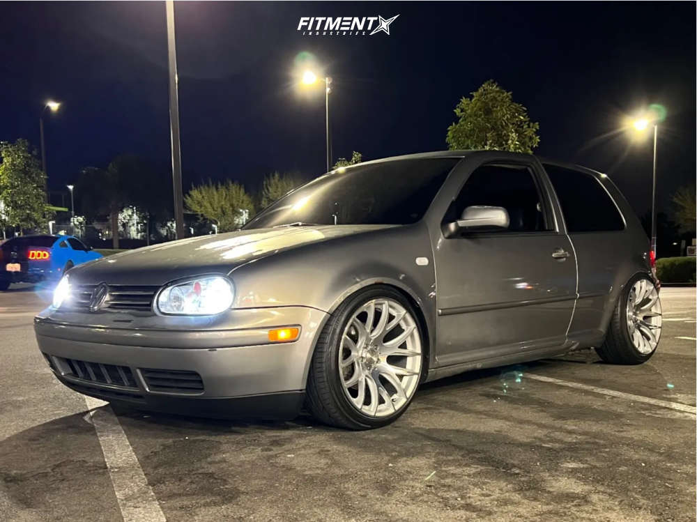 2003 Volkswagen Golf GTI VR6 with 18x9.5 3SDM 0.01 and Delinte 225x40 ...