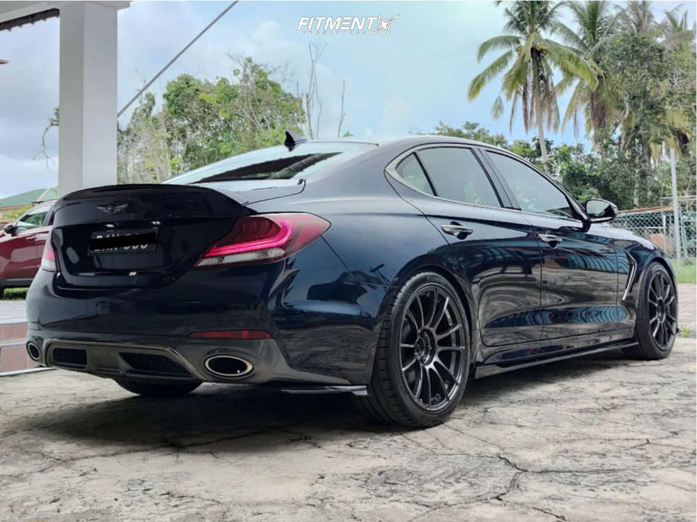 2021 Genesis G70 Base with 19x8.5 SSR Gtx04 and Kumho 235x40 on ...