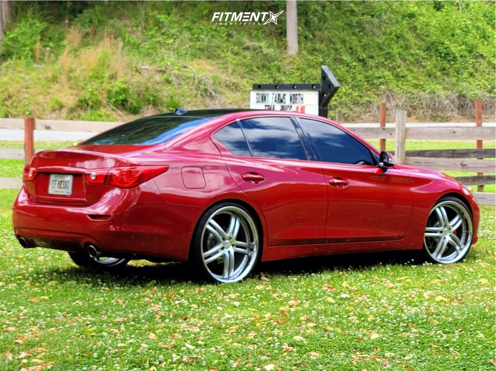 2015 INFINITI Q50 Base with 22x9 XIX X15 and Delinte 235x30 on Stock ...